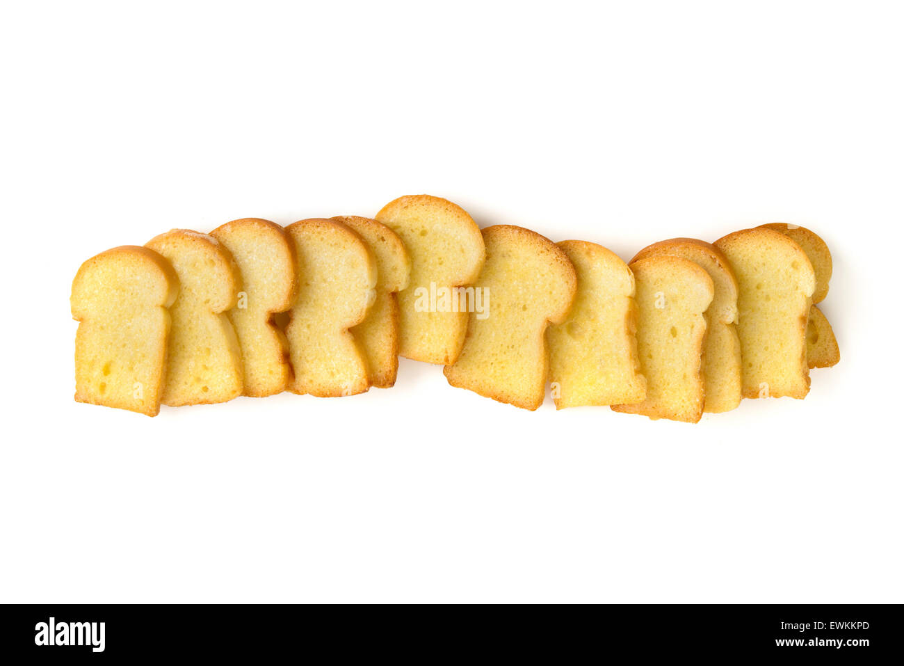 Slice toast bread background Cut Out Stock Images & Pictures - Alamy