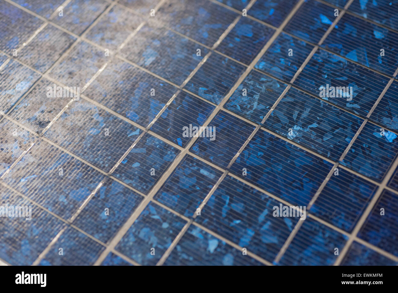 Abstract image of blue solar panels detail, to produce electricity from ...