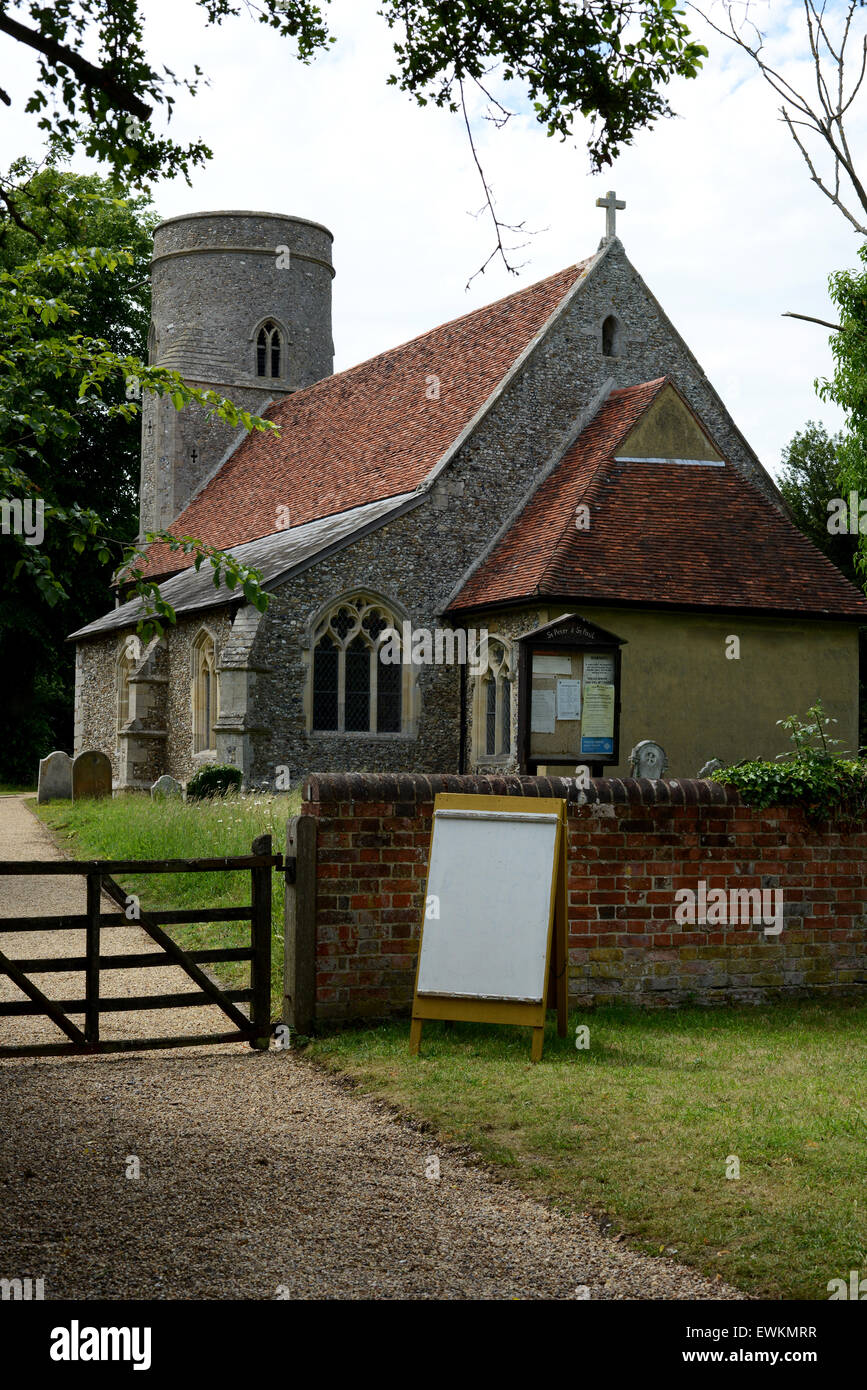 Church of St Peter & St Paul, Bardfield Saling Stock Photo - Alamy