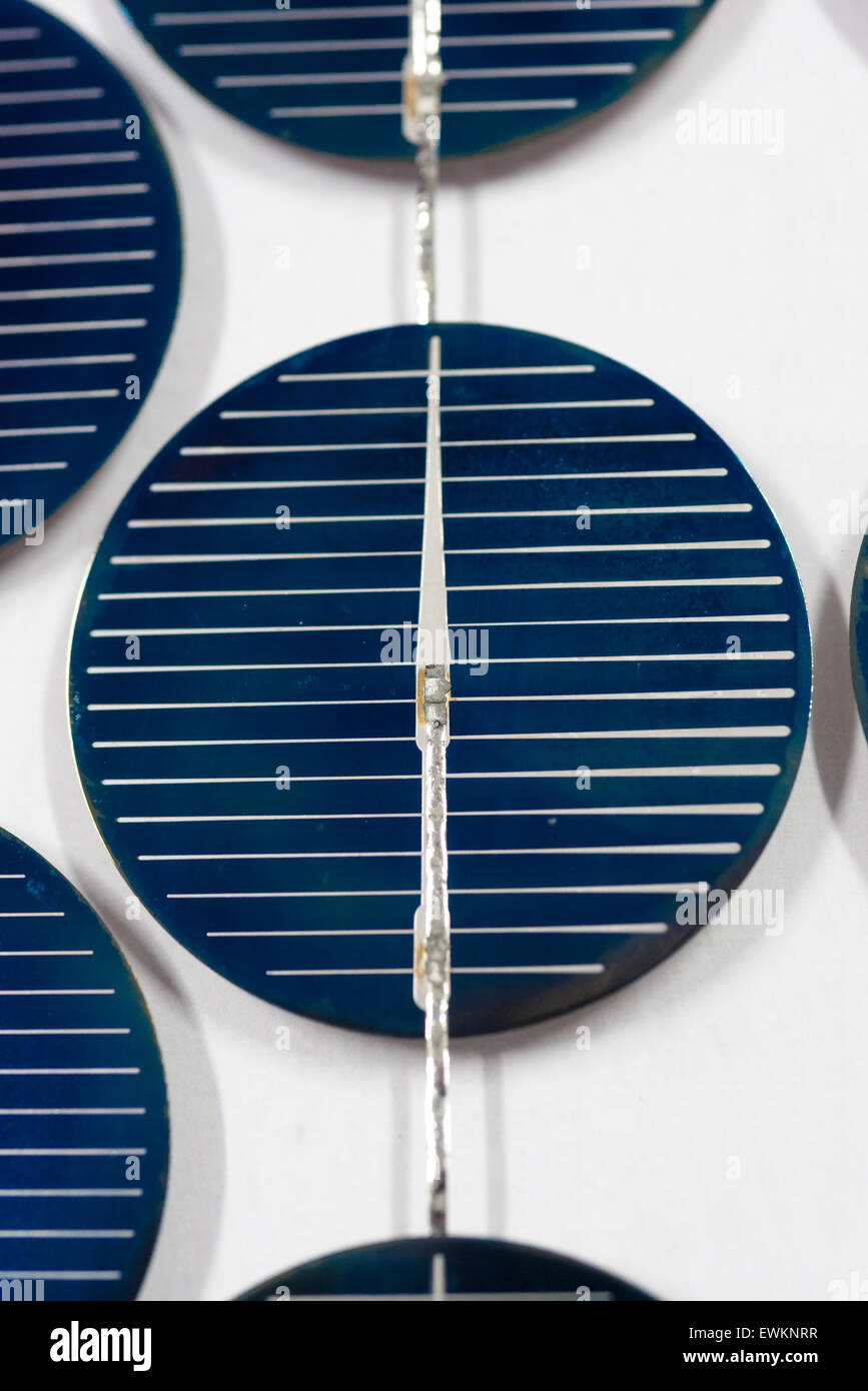 Abstract image of blue solar panels detail, to produce electricity from ...