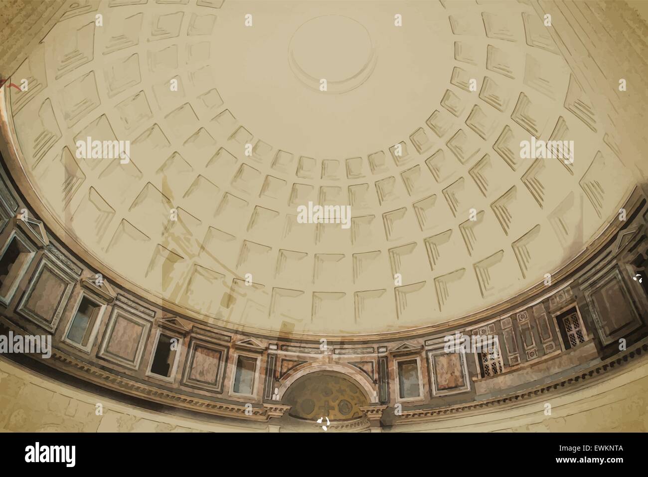 Pantheon Rome Stock Vector Images - Alamy