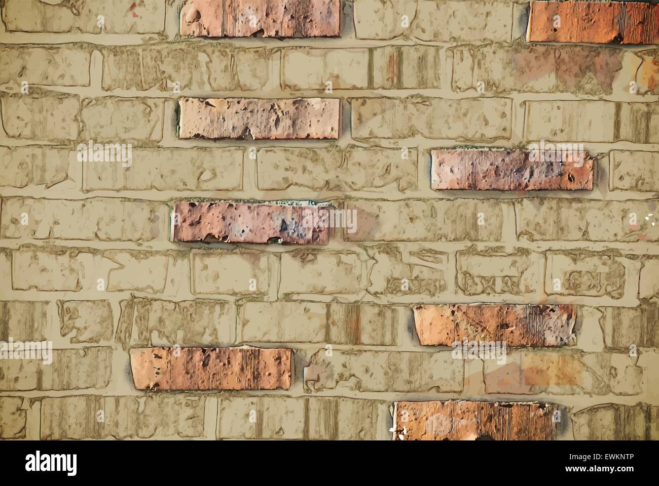 Old wall concrete blocks Stock Vector Images - Alamy