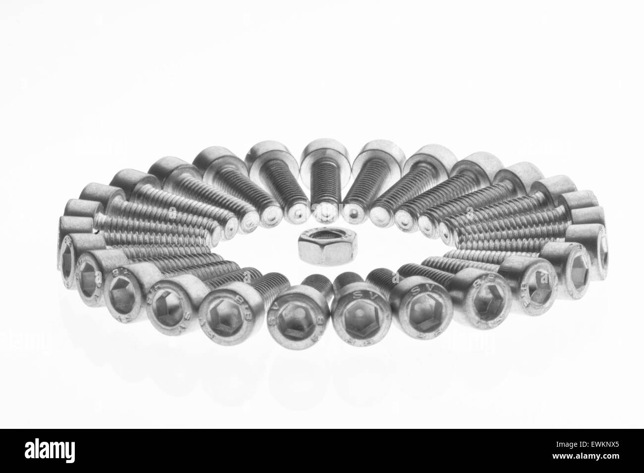 selection of bolts in a ring Stock Photo - Alamy