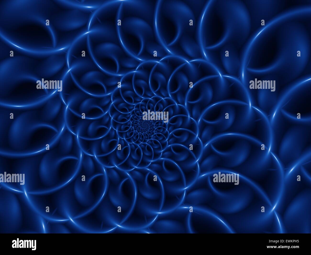Digital Blue Spiral Art Background Stock Photo - Alamy