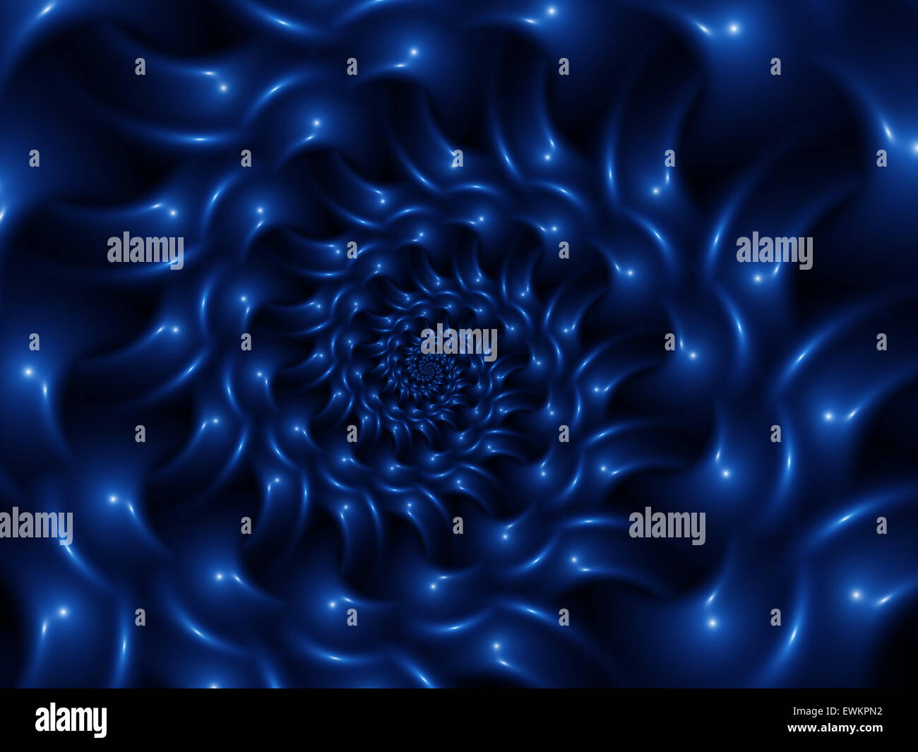 Digital Blue Spiral Art Background Stock Photo - Alamy