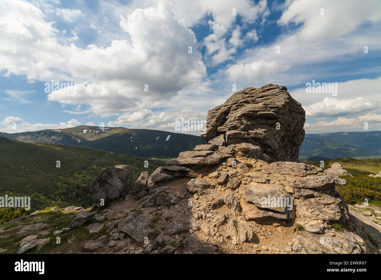 panorama view of the mountains and cliffs, Ukraine Stock Photo - Alamy