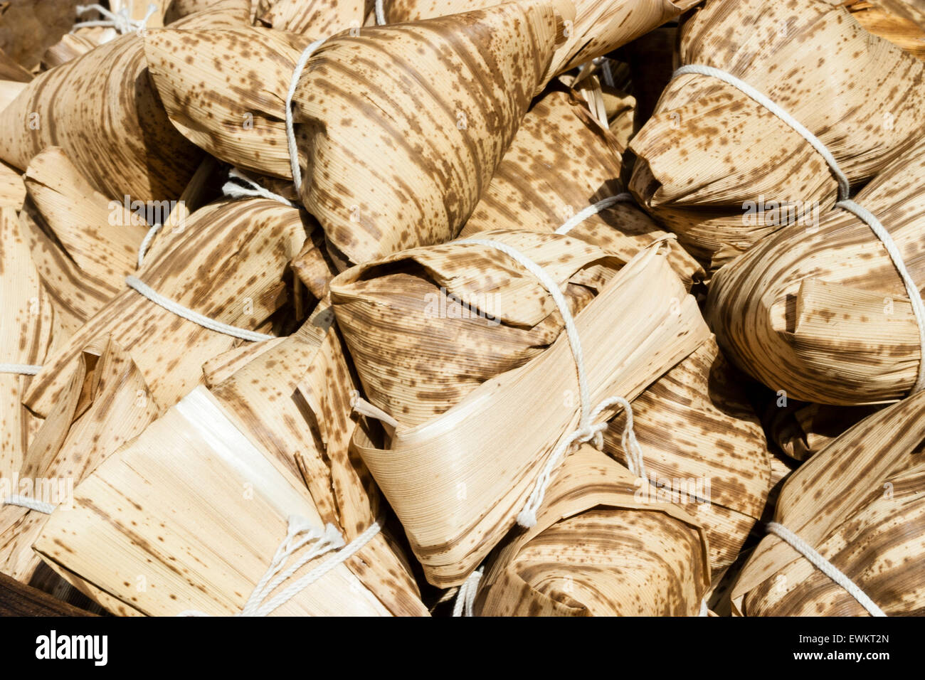 Japan, Kobe, Chinatown. Food. Chimaki Chinese style Glutinous Rice ...