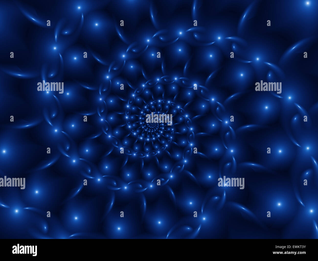 Digital blue spiral art background hi-res stock photography and images ...