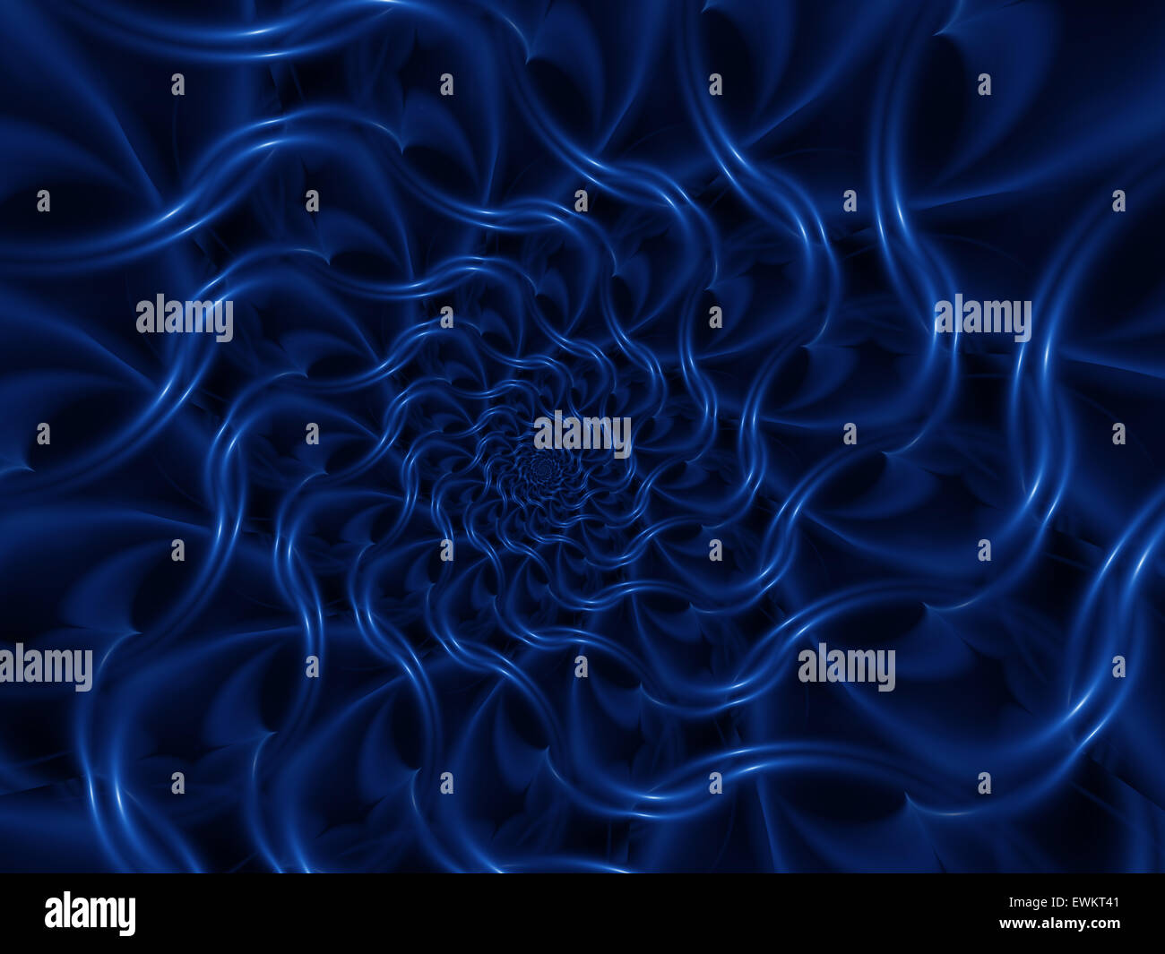 Digital Blue Spiral Art Background Stock Photo - Alamy