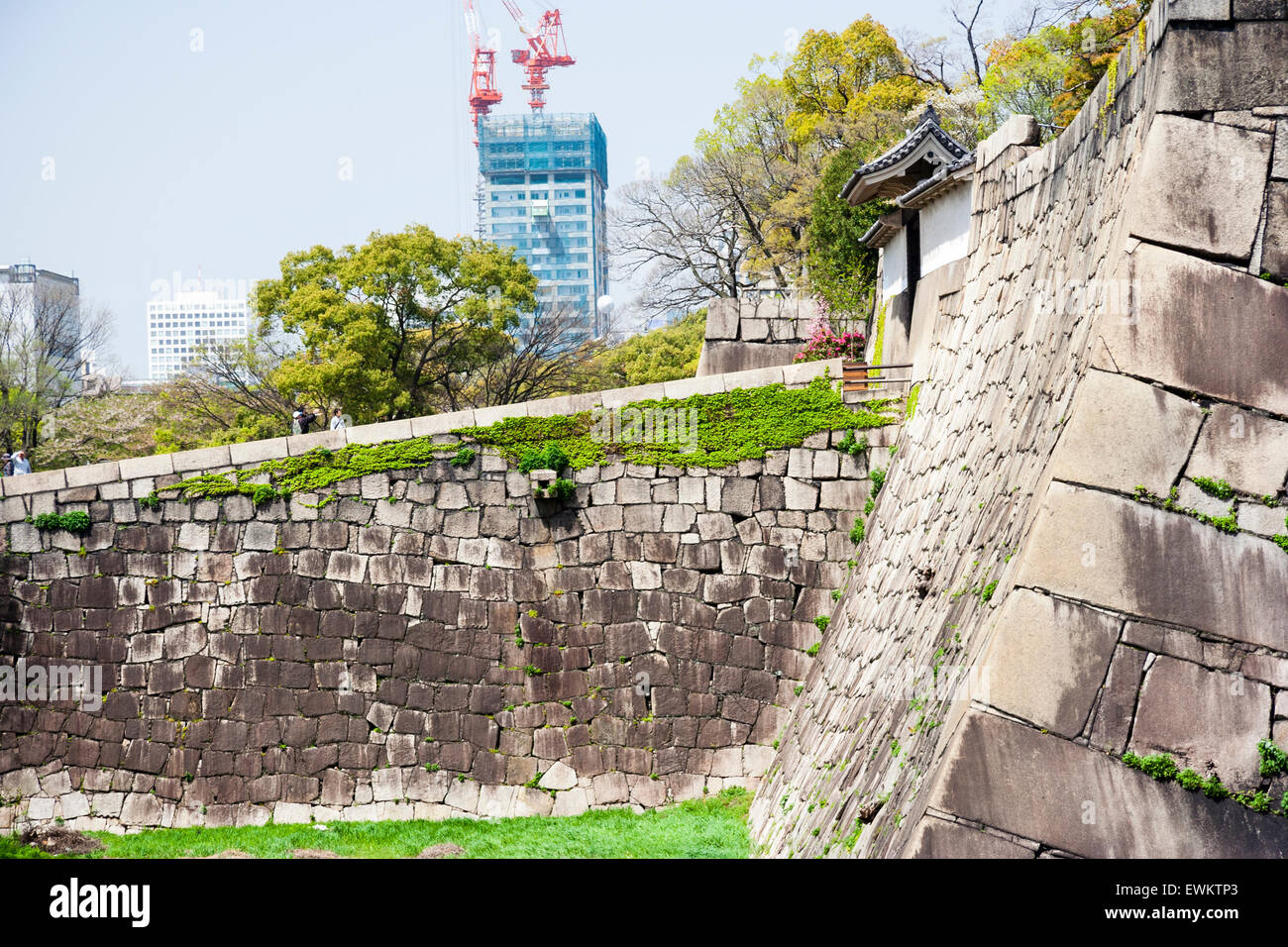 The ramp and the Sakuramon, a newer style Koraimon type gate inset into ...