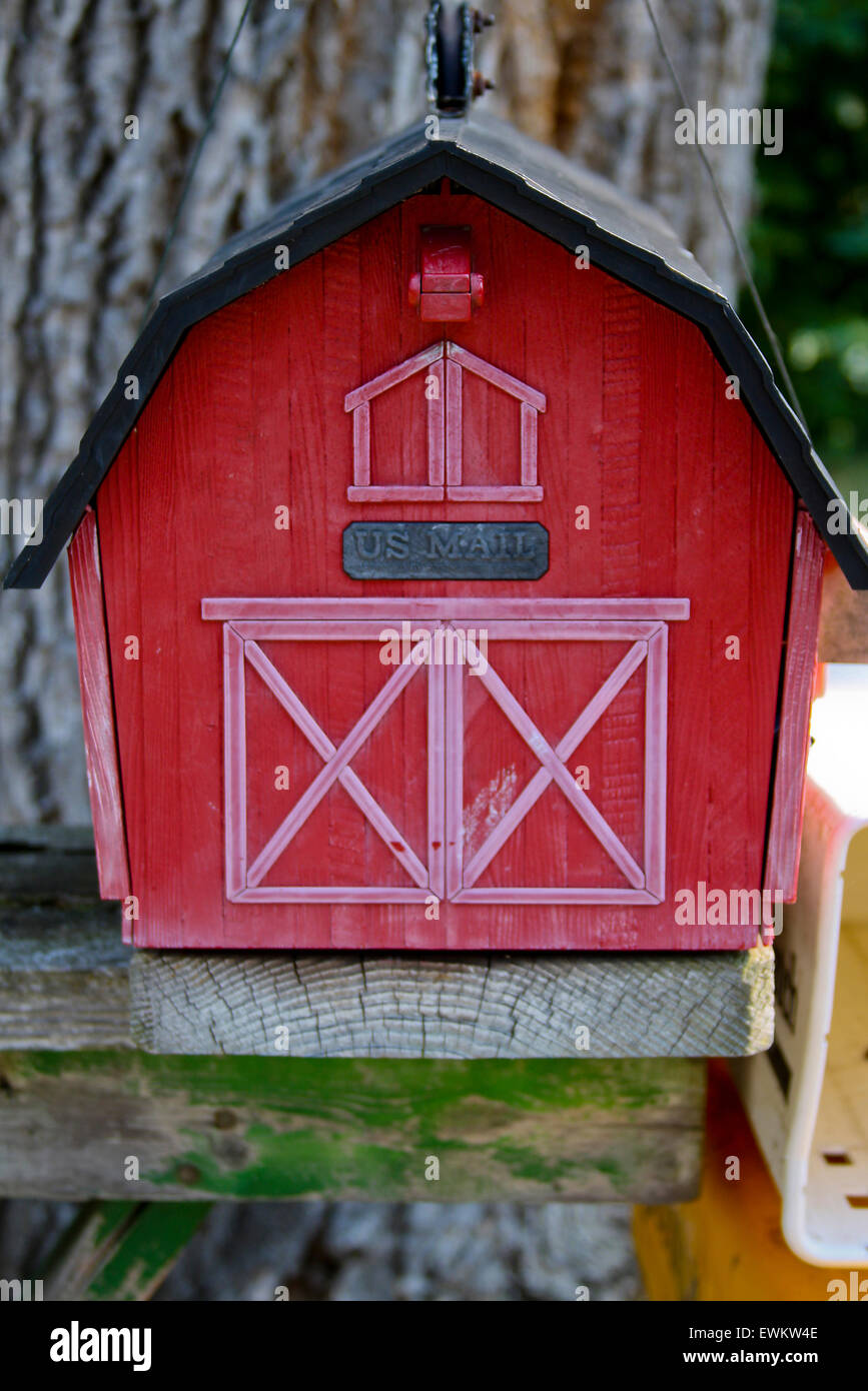 Antique us mail box in hi-res stock photography and images - Alamy
