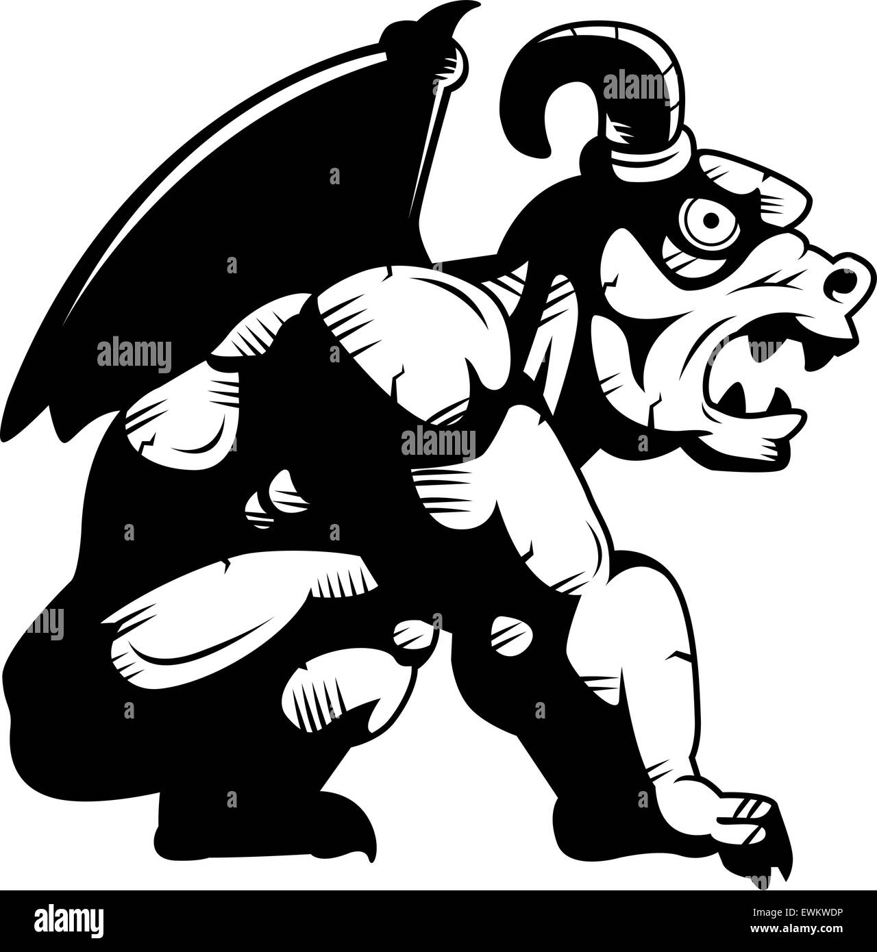 Stone monster Black and White Stock Photos & Images - Alamy