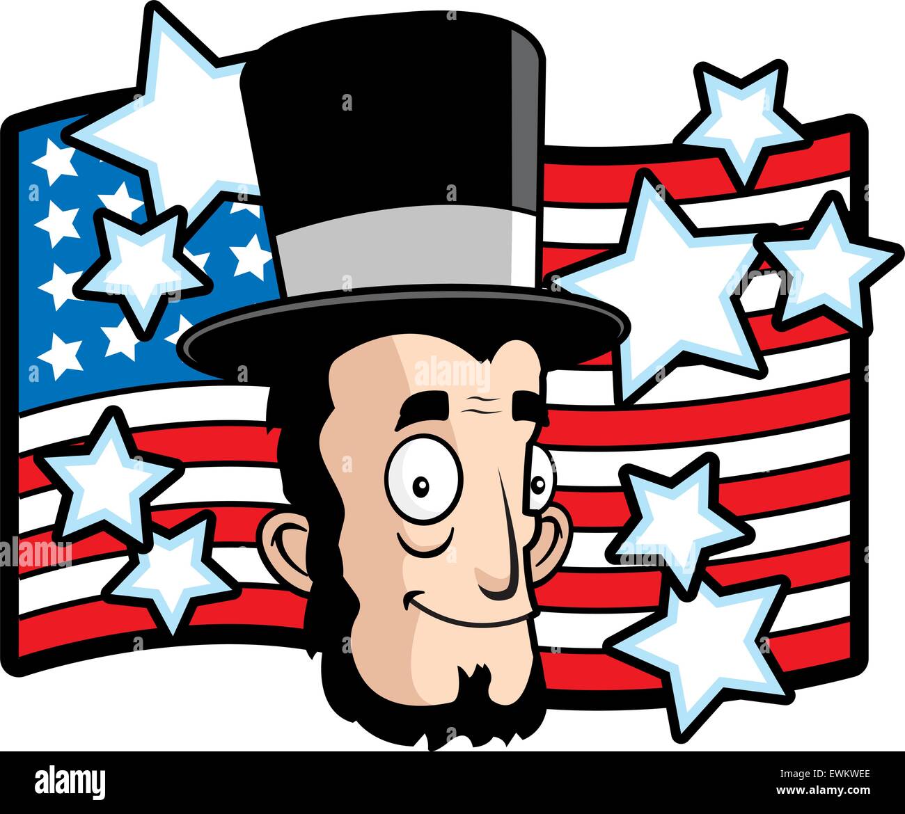 Abe lincoln cartoon hi-res stock photography and images - Alamy
