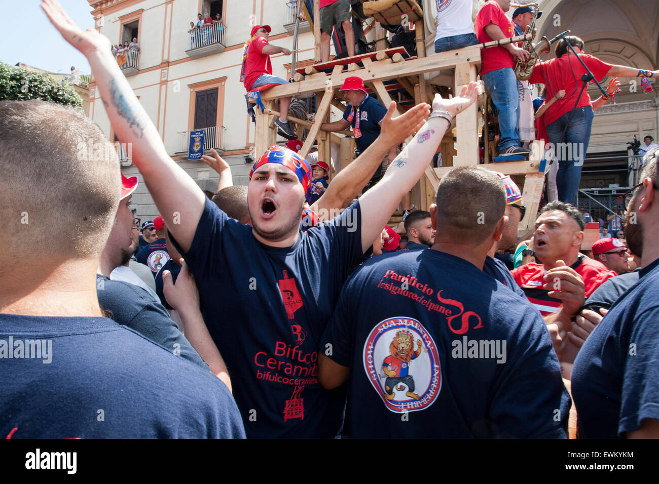 Nola, Italy. 28th June, 2015. Today in Nola ( Naples ) there was the ...