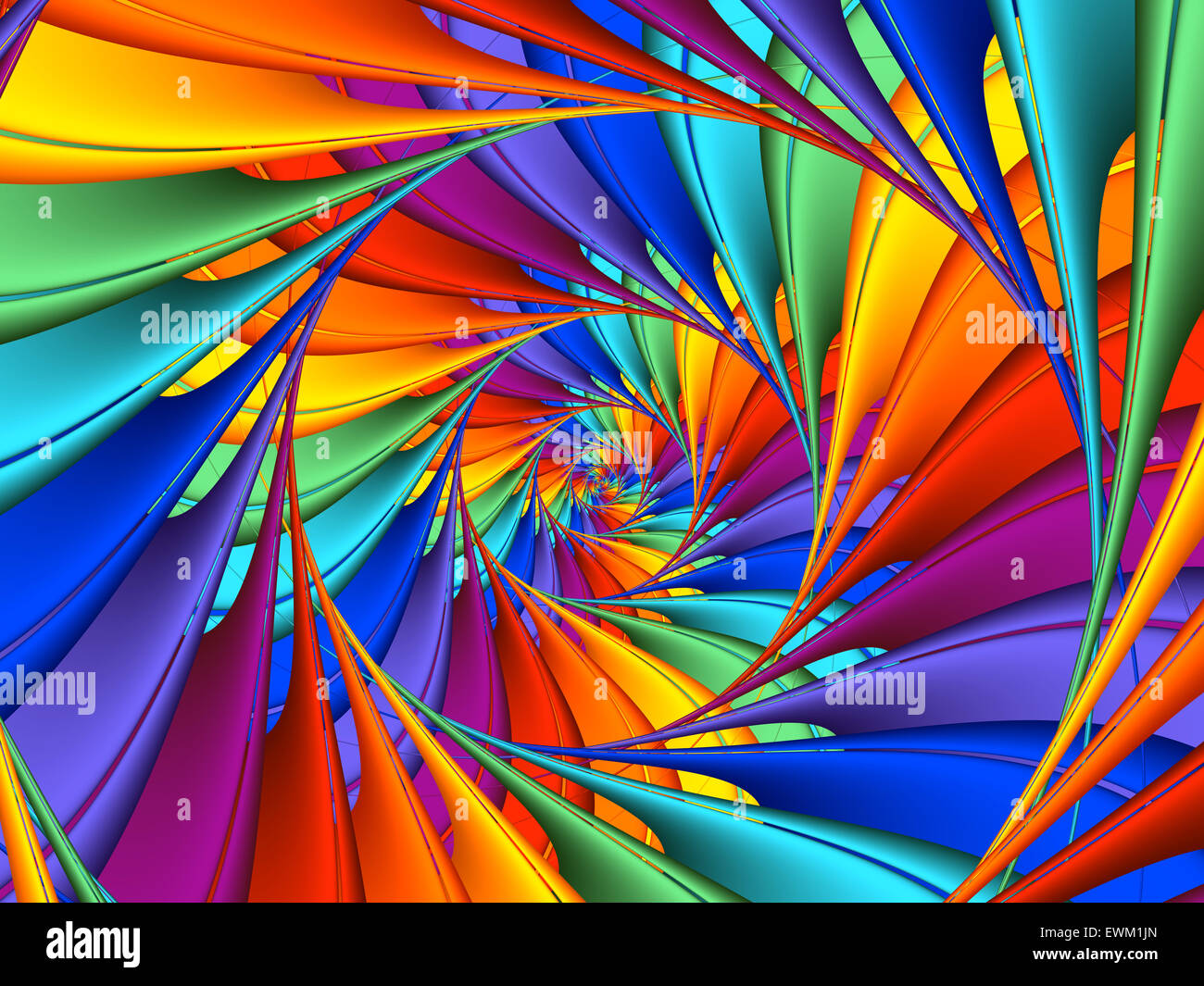 Beautiful Psychedelic Rainbow Spiral Background Stock Photo - Alamy