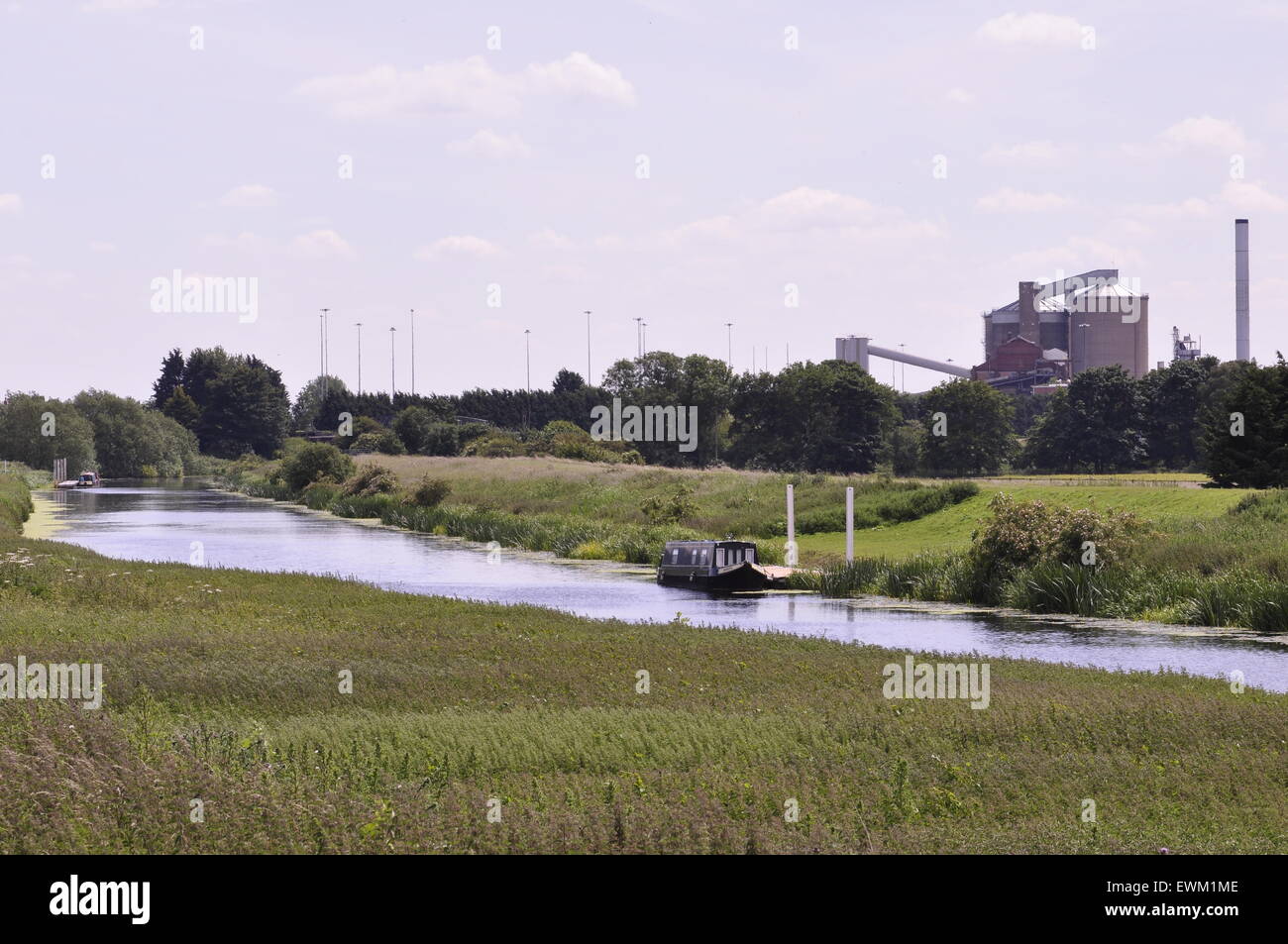 The River Witham upstream from Bardney, Lincolnshire, England Stock ...
