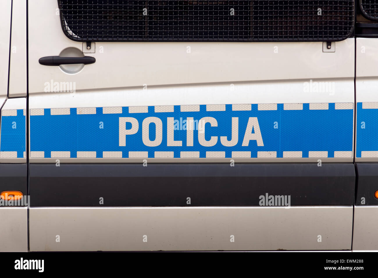 Polish Police Mercedes People Carrier Stock Photo - Alamy