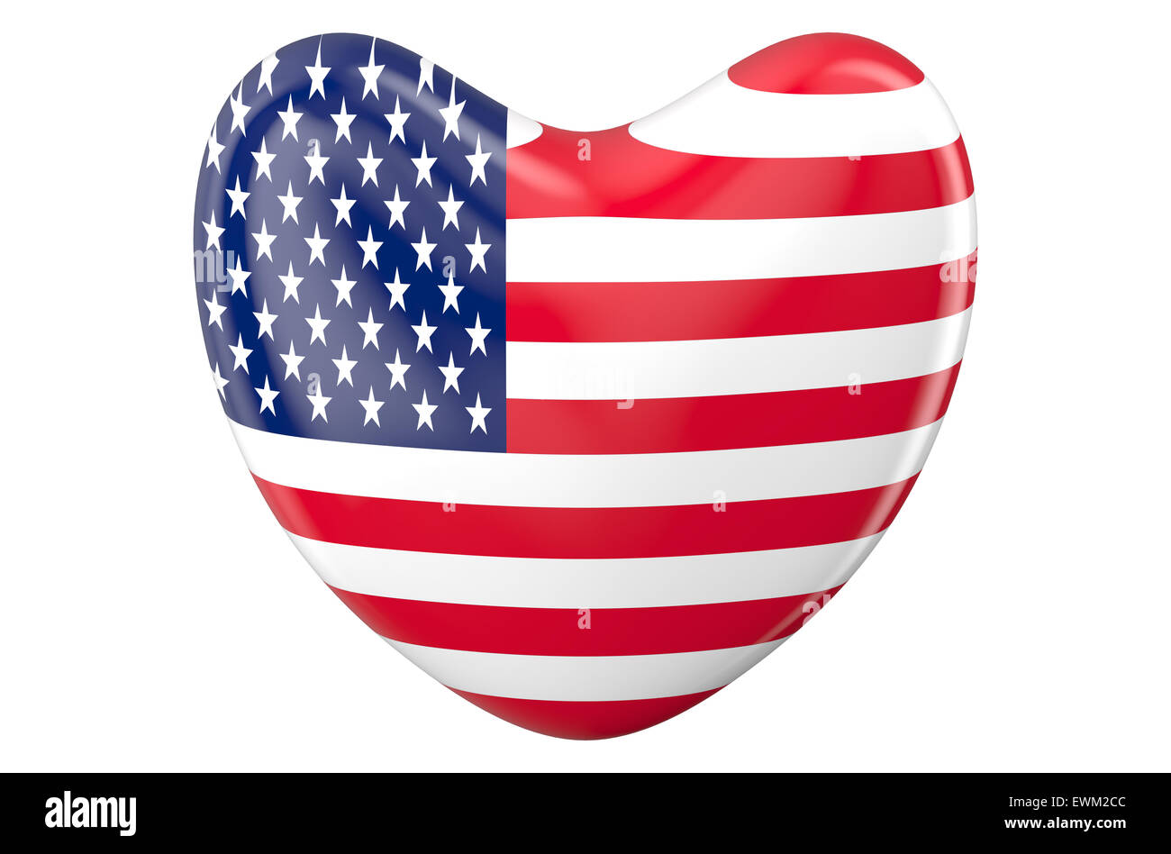 American flag heart hi-res stock photography and images - Alamy