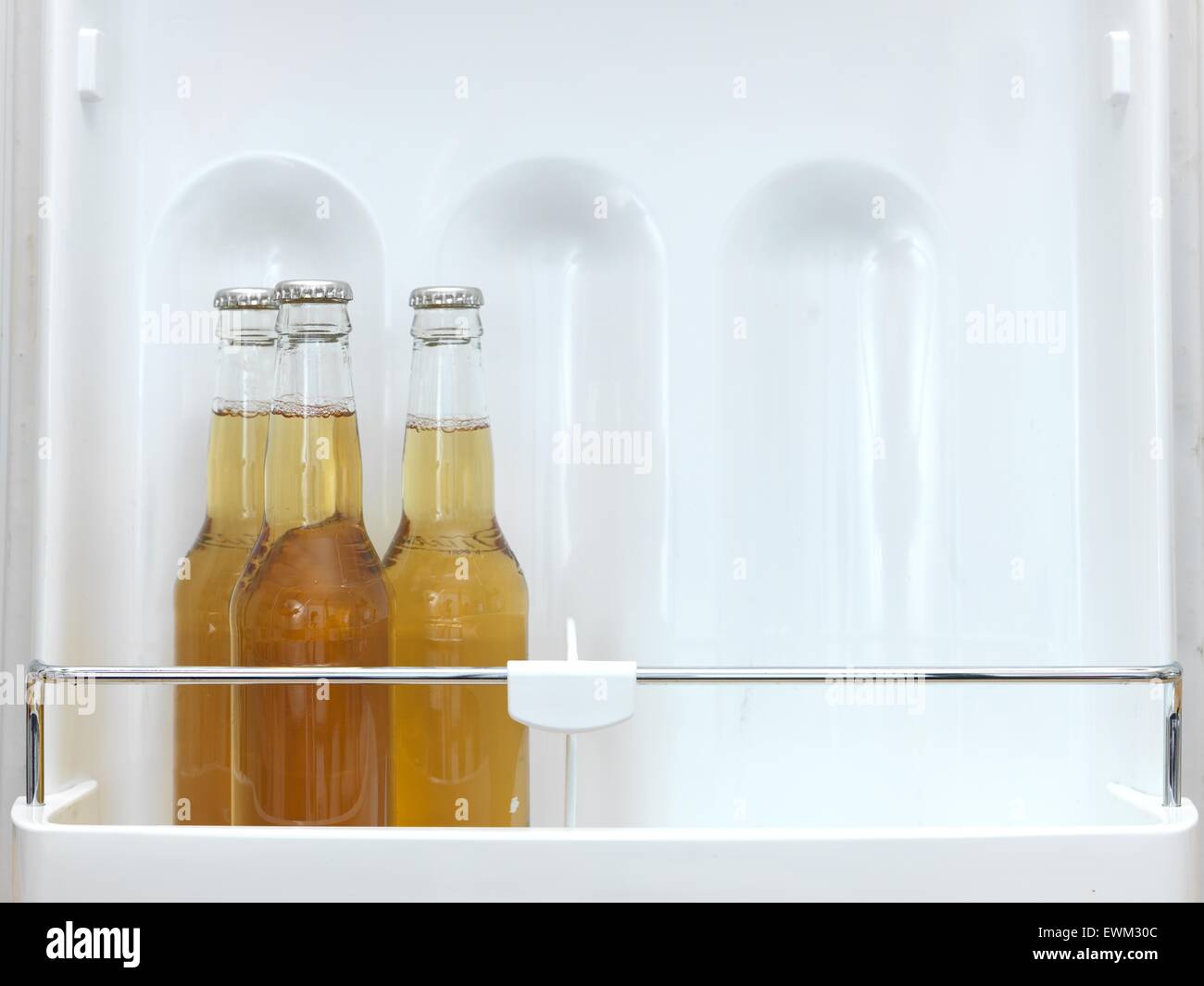 A shot of an open bar fridge Stock Photo - Alamy