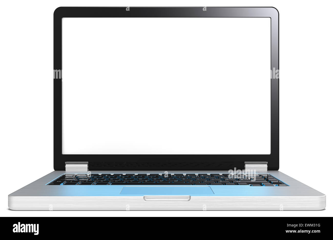Silver color laptop black keyboard hi-res stock photography and images ...