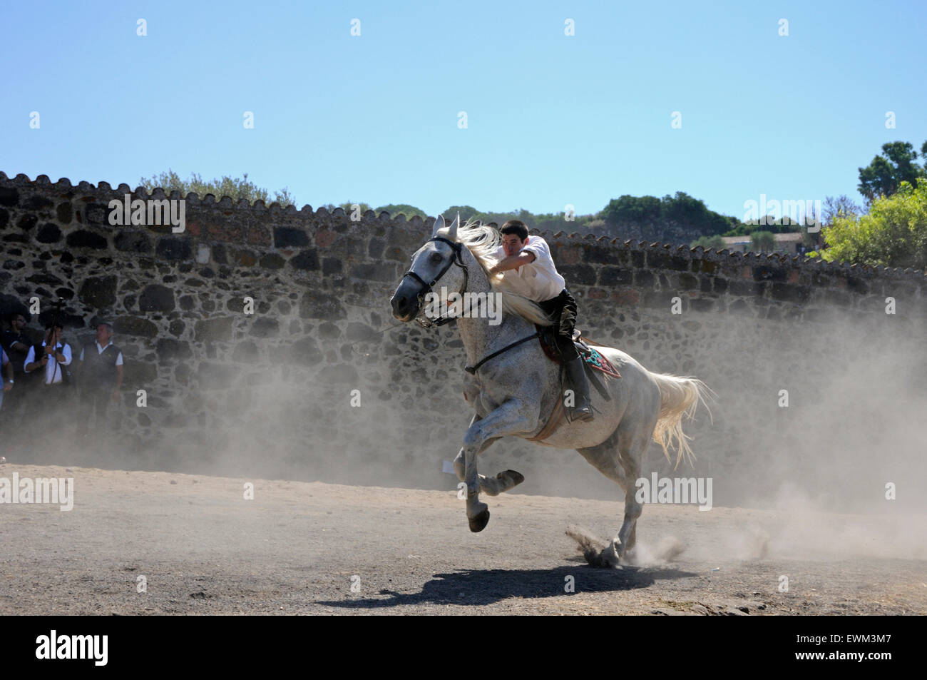 Sedilo,Sardinia,Italy, 6/7/2013.Famous Ardia traditional horse race ...