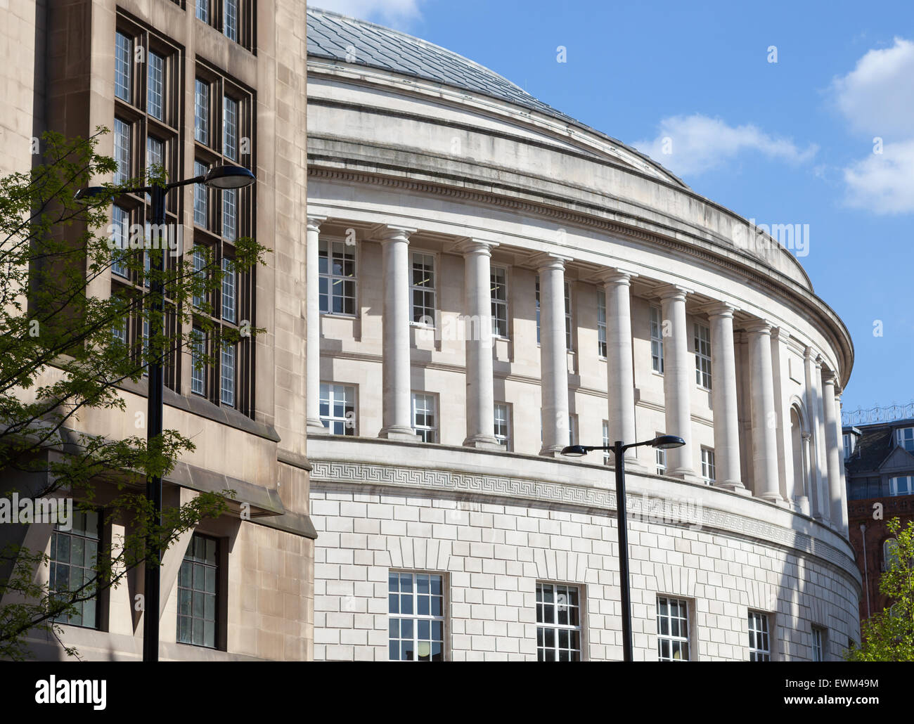Central library and Manchester council building in Manchester England ...
