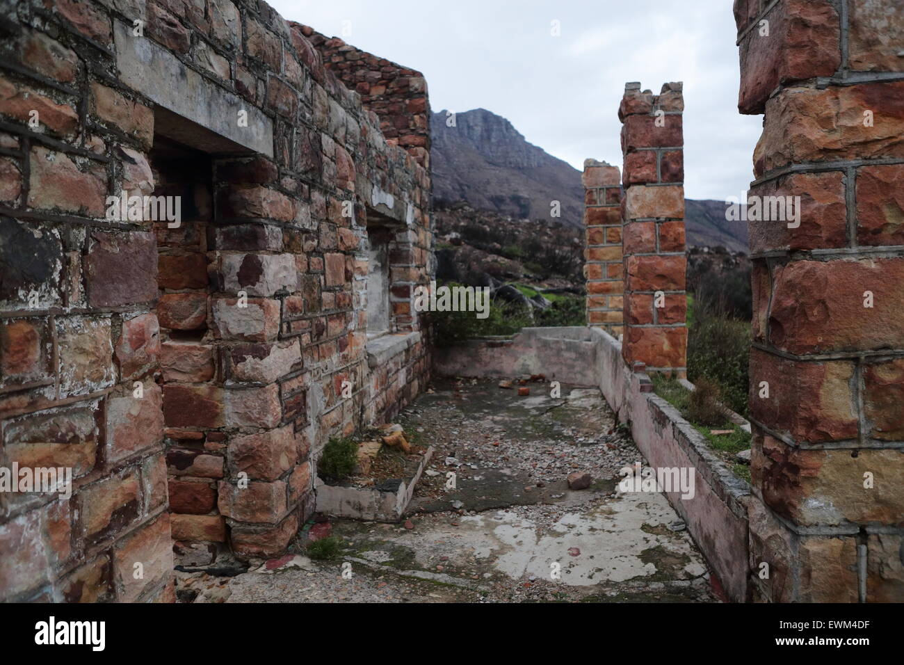 East Fort ruins (Hout Bay) at sunset Stock Photo - Alamy