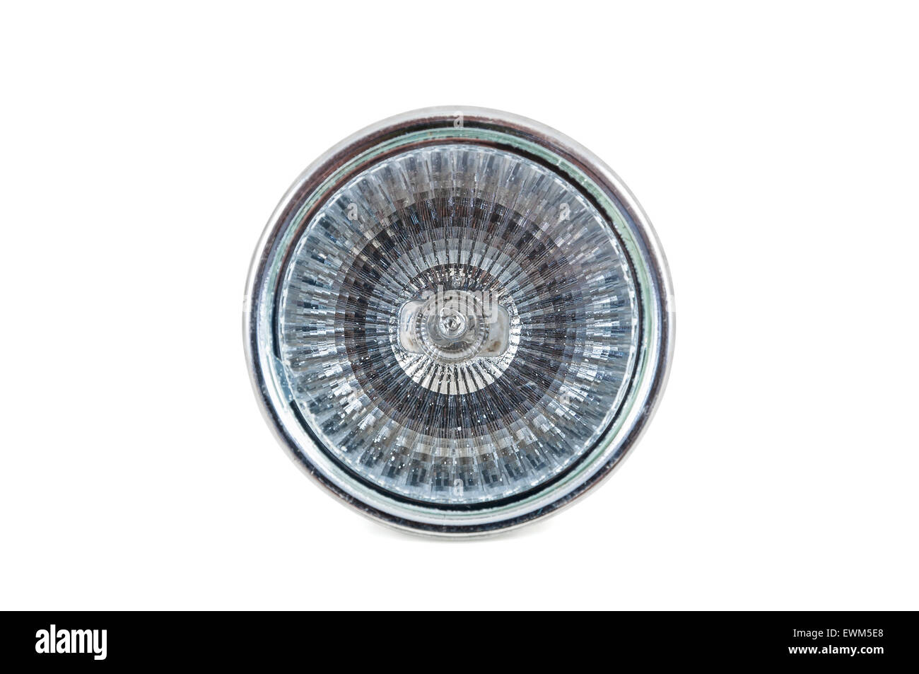 Halogen lamp isolated on white background with clipping path Stock ...