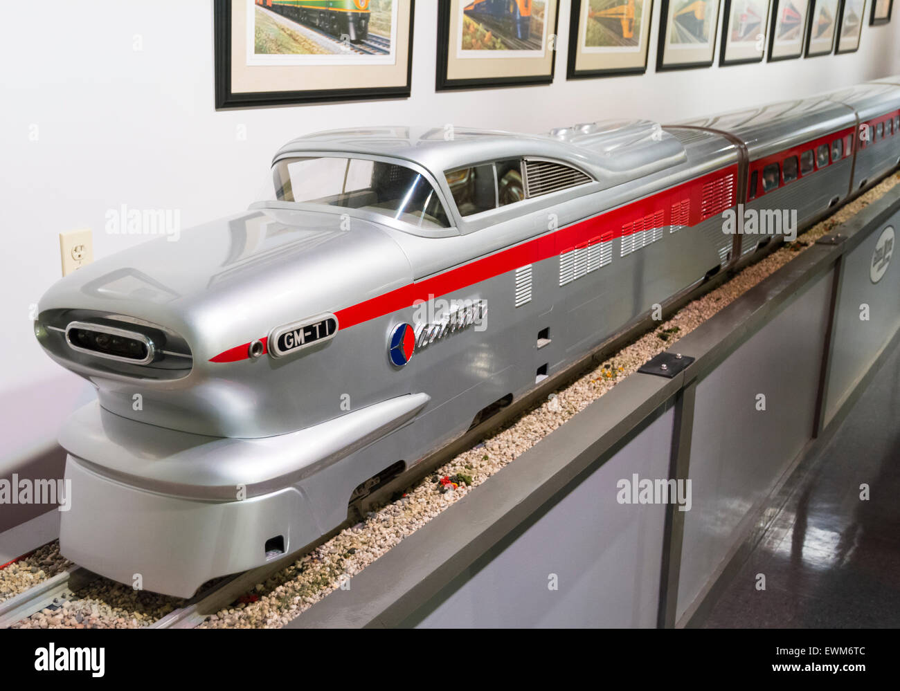 Wisconsin, Green Bay, National Railroad Museum, model Aerotrain c.1955 ...