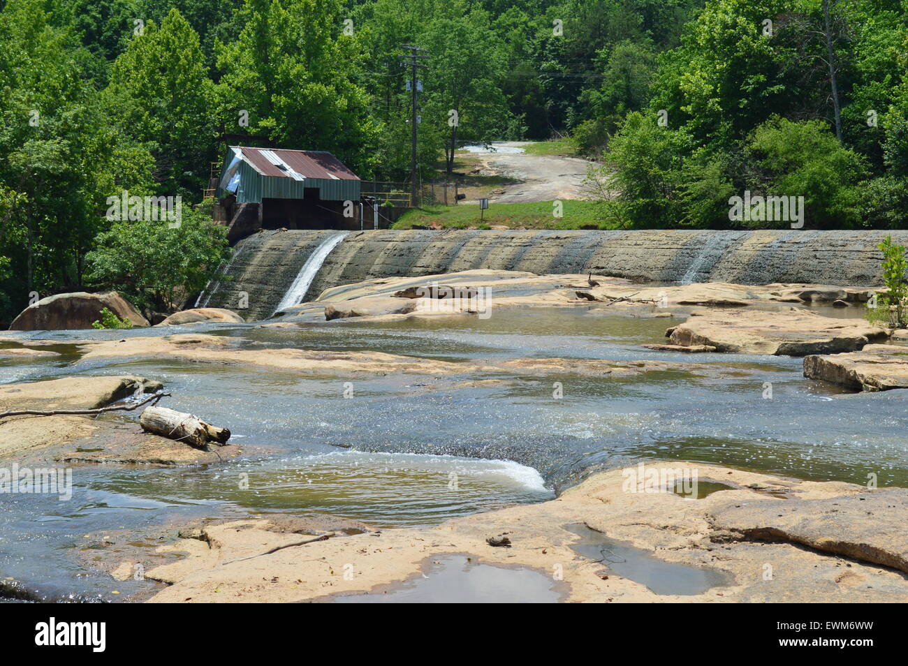 High Shoals Dam Stock Photo - Alamy