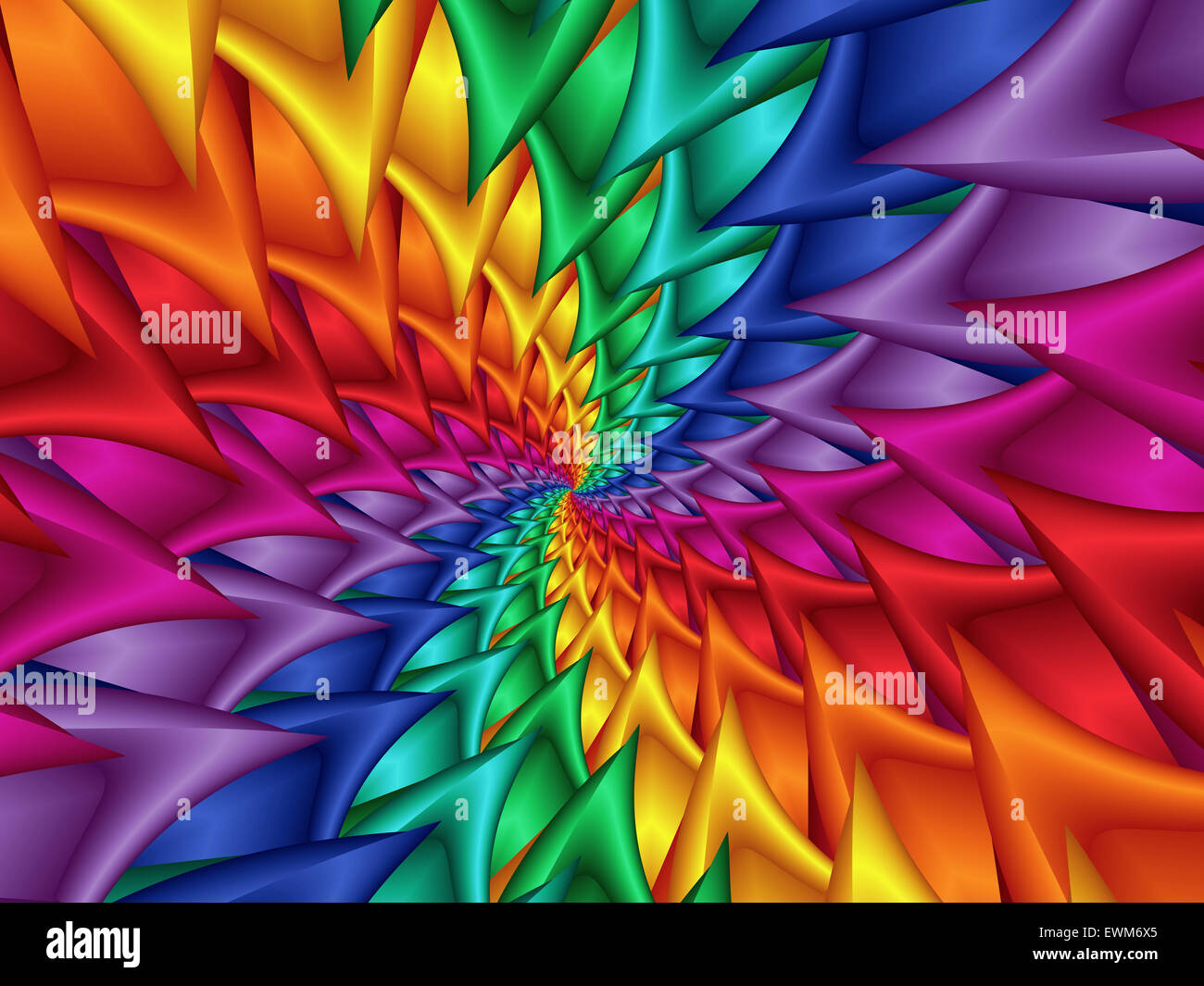 Beautiful Psychedelic Rainbow Spiral Background Stock Photo - Alamy