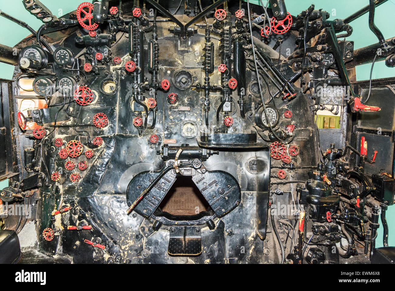 Wisconsin, Green Bay, National Railroad Museum, steam locomotive engine ...
