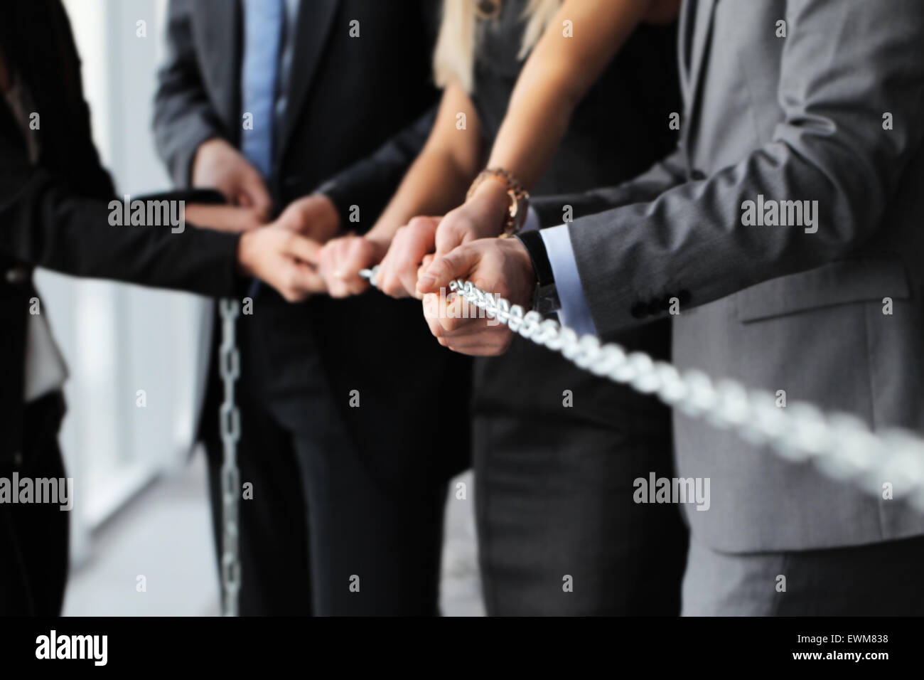 Pulling together concept hi-res stock photography and images - Alamy