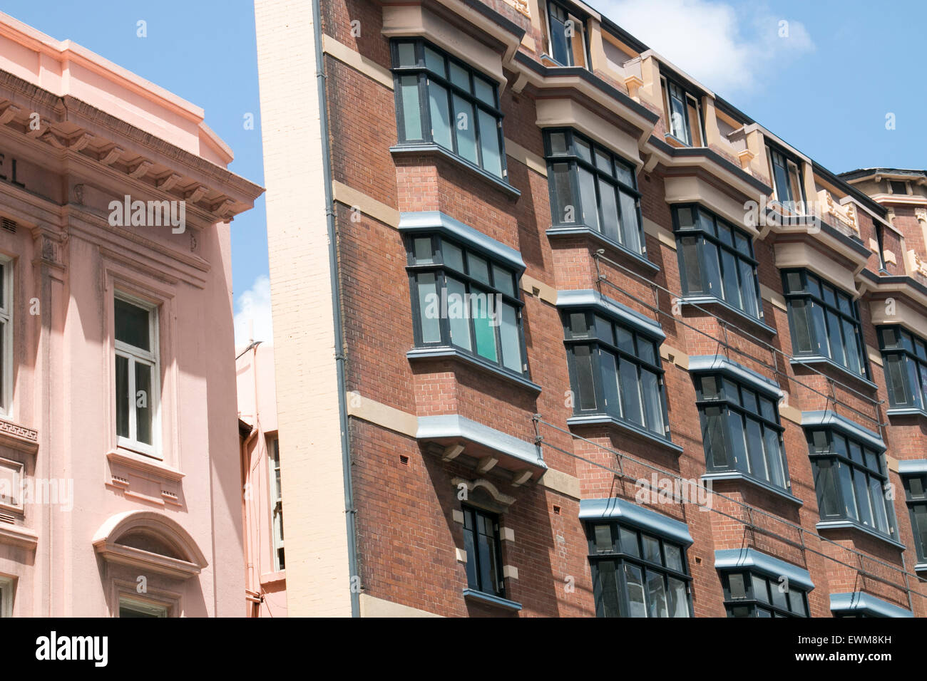 slim slender and narrow building in thomas street in Sydney city centre ...