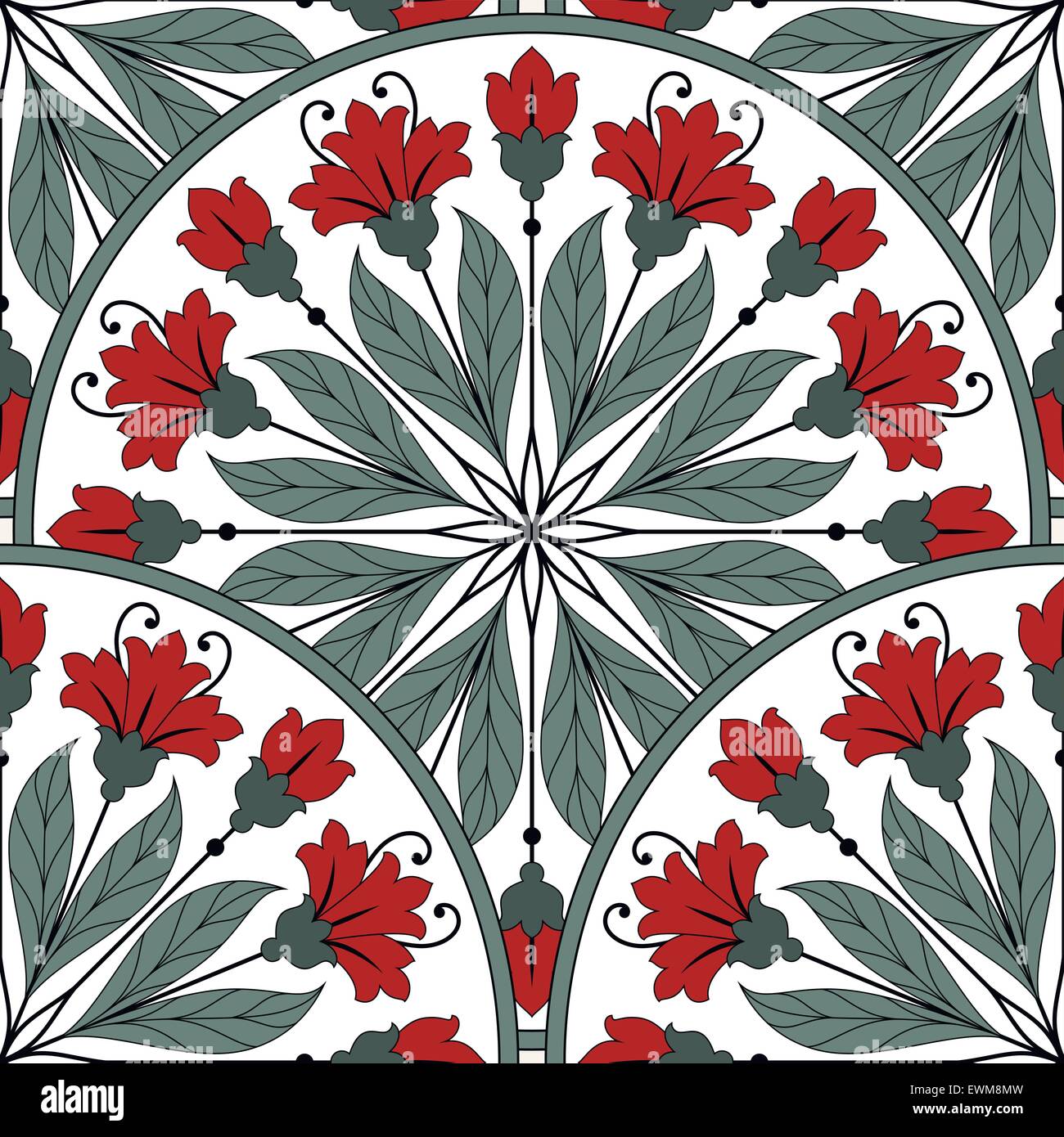 Seamless oriental pattern Stock Vector Image & Art - Alamy