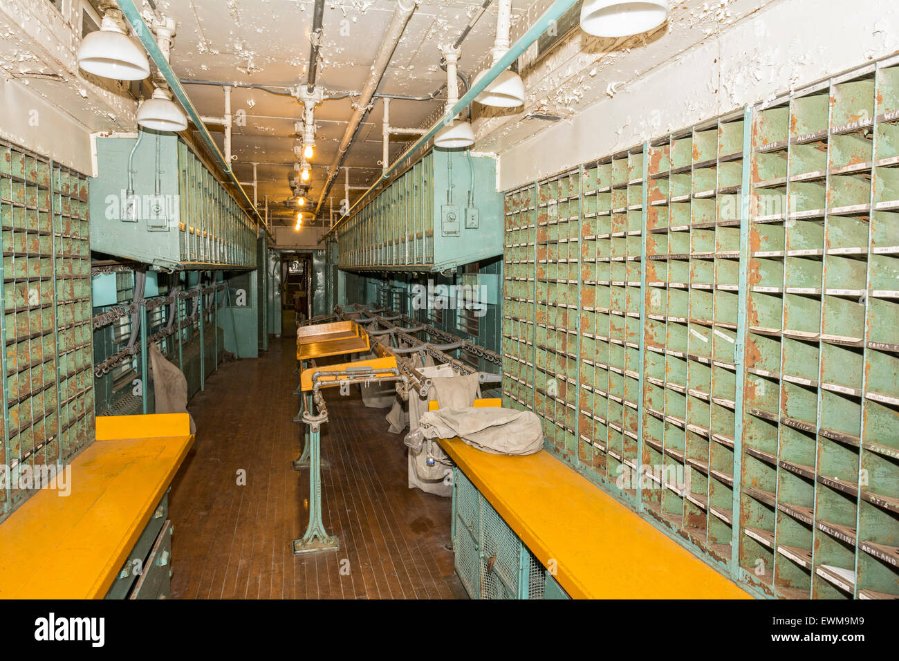 Wisconsin, Green Bay, National Railroad Museum, postal rail car ...