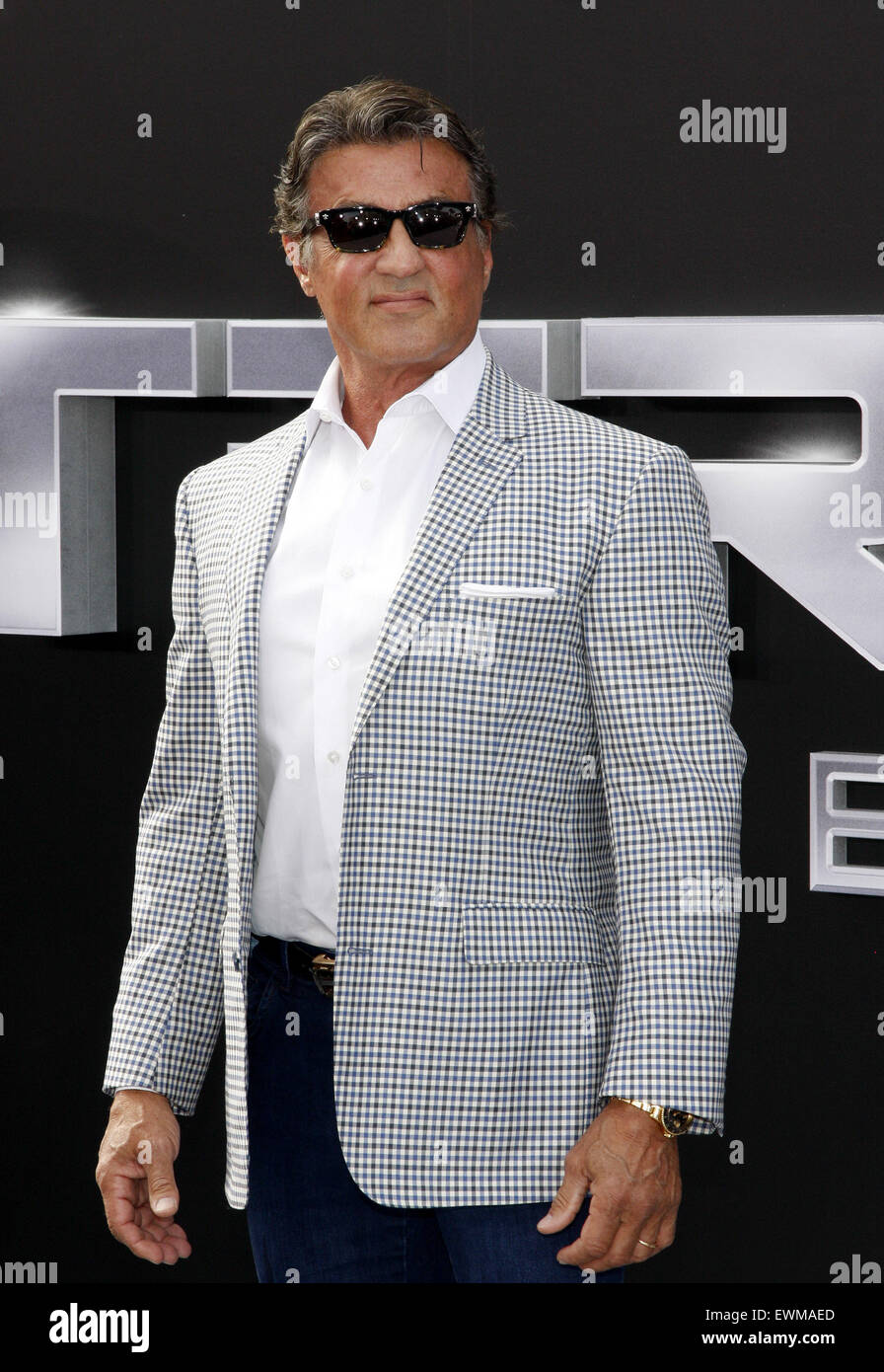 Sylvester Stallone at the LA premiere of 'Terminator Genisys' held at ...