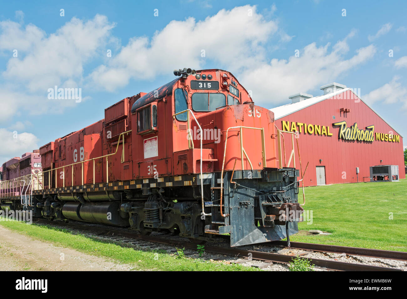 Wisconsin, Green Bay, National Railroad Museum, diesel - electric ...