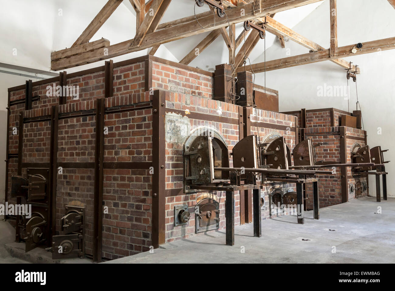 The crematorium inside Barrack X Stock Photo - Alamy