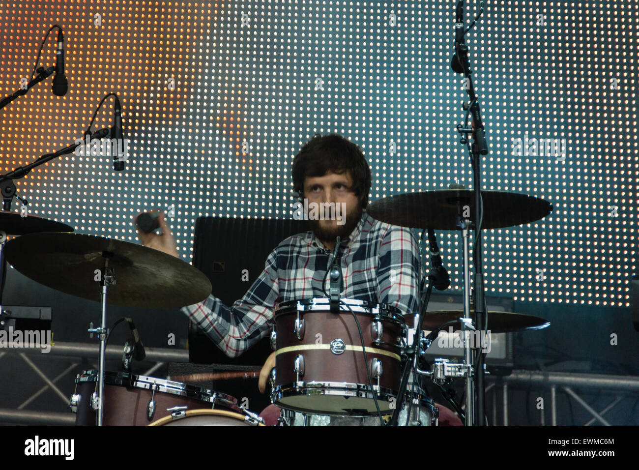 Kiel, Germany. 28nd June, 2015.The singer-songwriter Benne is ...