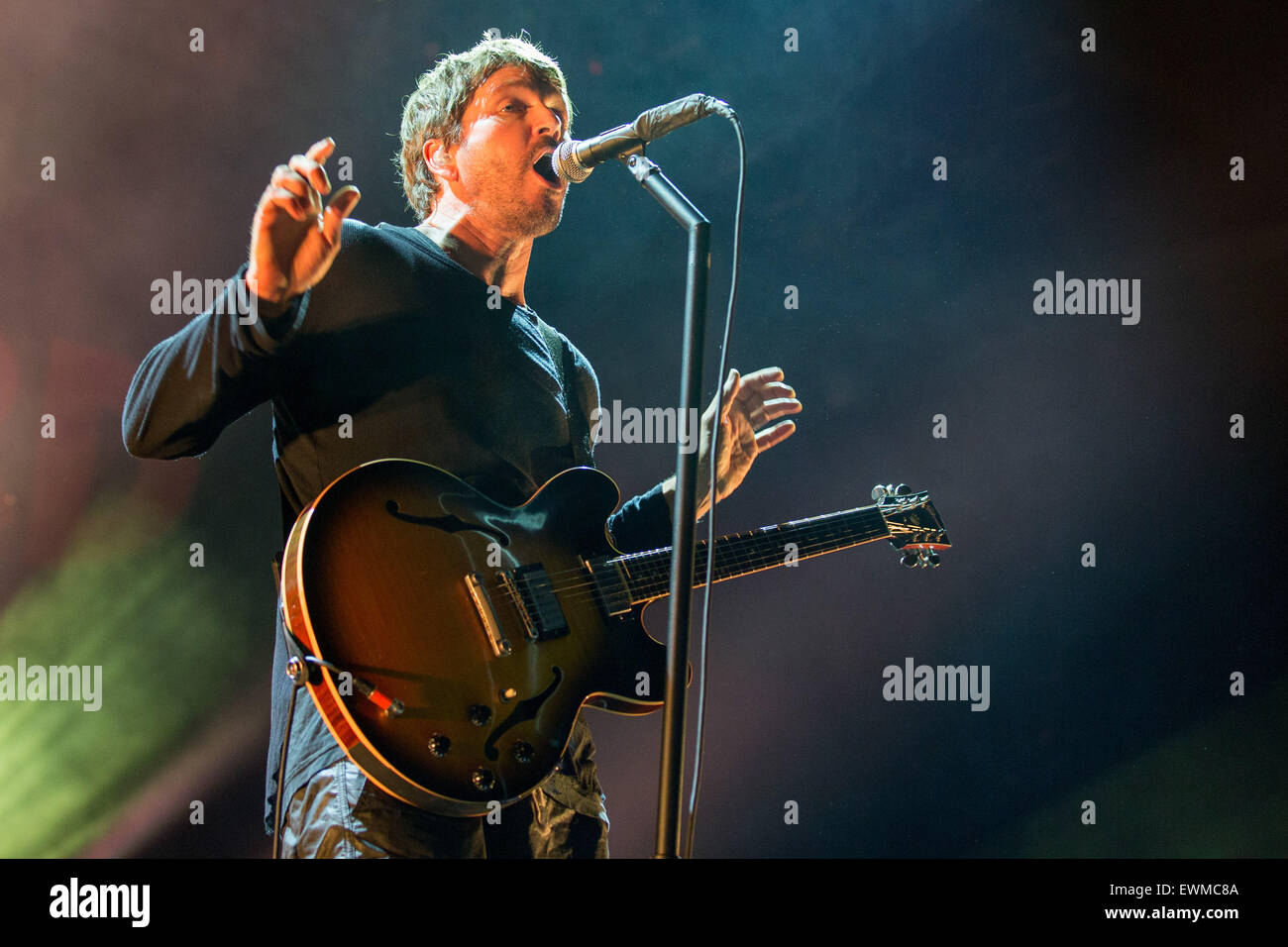 Milwaukee, Wisconsin, USA. 27th June, 2015. Musician STEPHAN JENKINS of ...