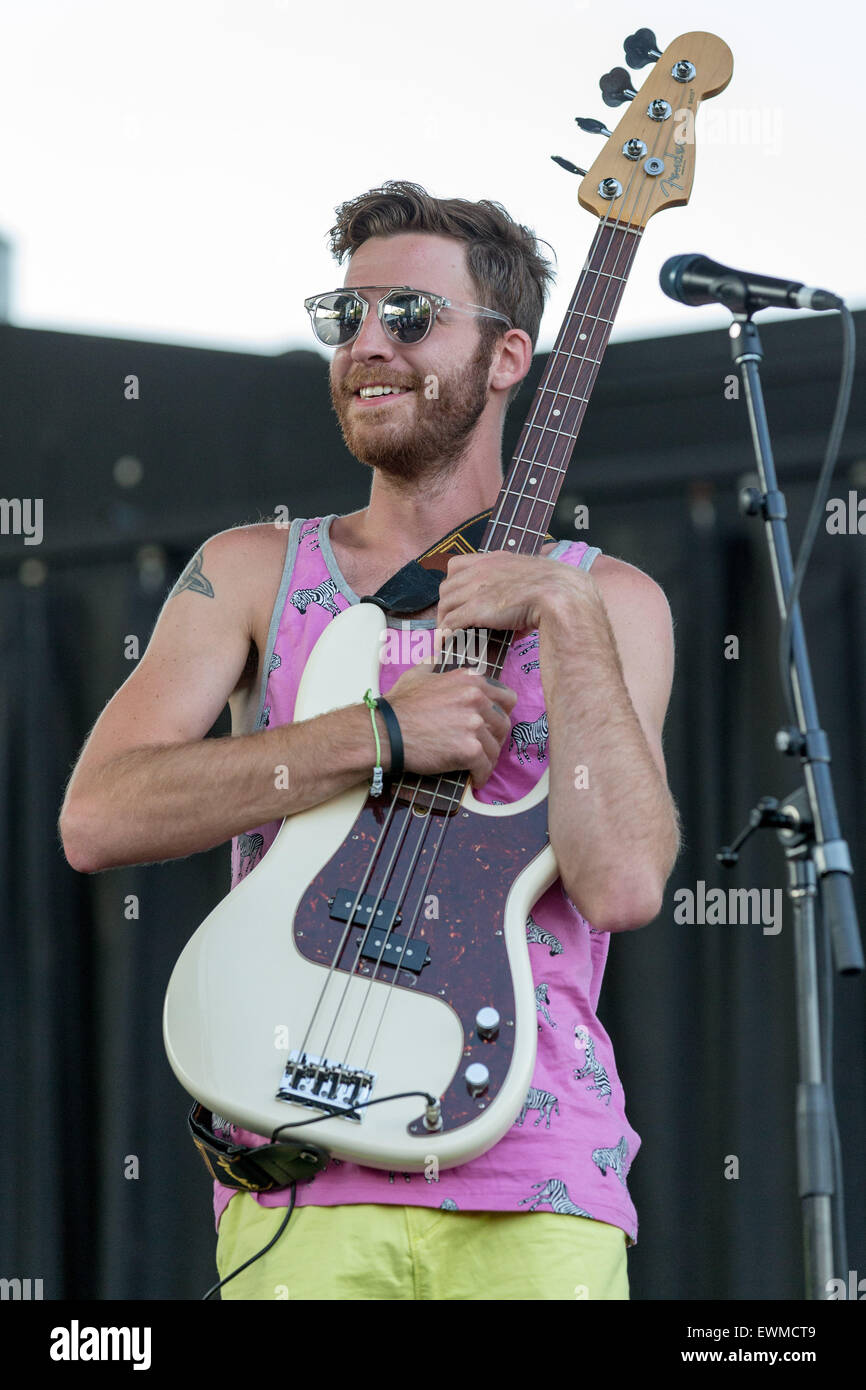 Milwaukee, Wisconsin, USA. 27th June, 2015. Bassist WILLIAM HEHIR of ...