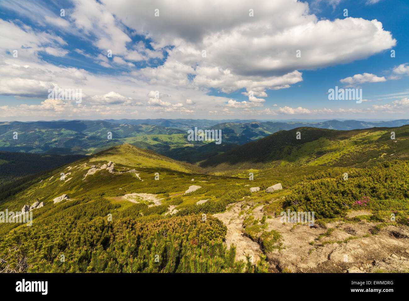Beautiful mountains landscape in Carpathian. The Ukraine Stock Photo - Alamy
