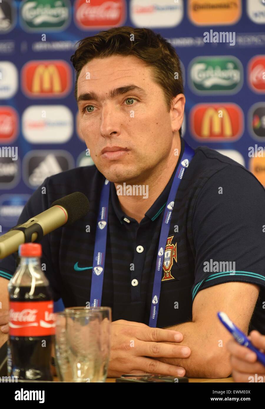 Rui Jorge, coach of Portugal speaks to media after the Euro U21 soccer ...
