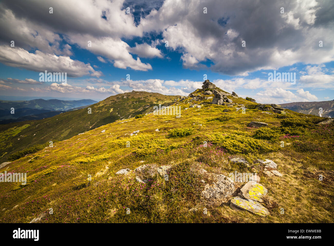 Beautiful mountains landscape in Carpathian. The Ukraine Stock Photo - Alamy