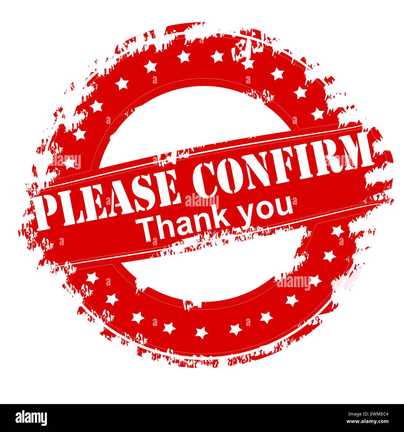 Rubber stamp with text please confirm inside, illustration Stock Photo ...