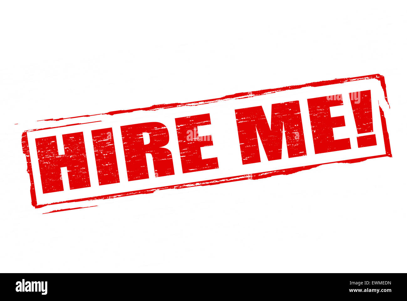 Rubber stamp with text hire me inside, illustration Stock Photo - Alamy