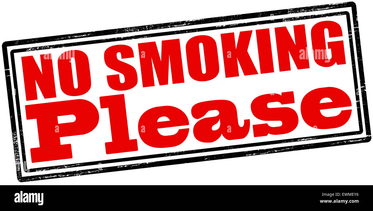 Rubber stamp with text no smoking please inside, illustration Stock ...