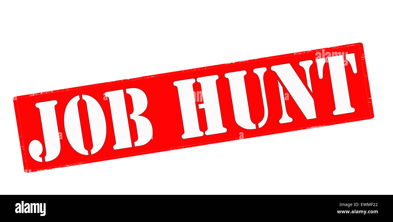 Rubber stamp with text job hunt inside, illustration Stock Photo - Alamy
