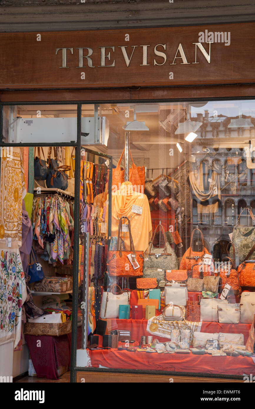 Trevisan Shop, St Marks Square, Venice; Italy Stock Photo - Alamy